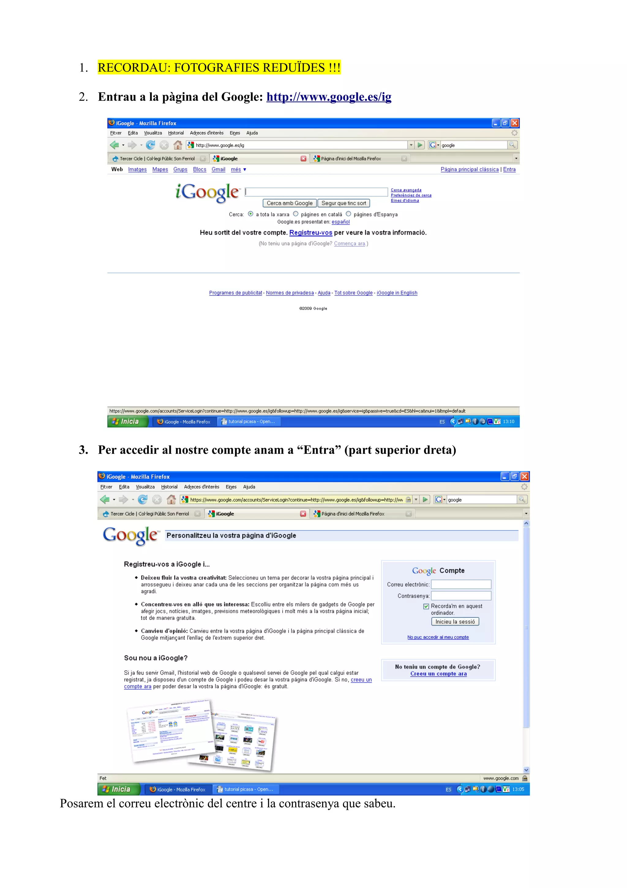 Tutorial picasa | PDF