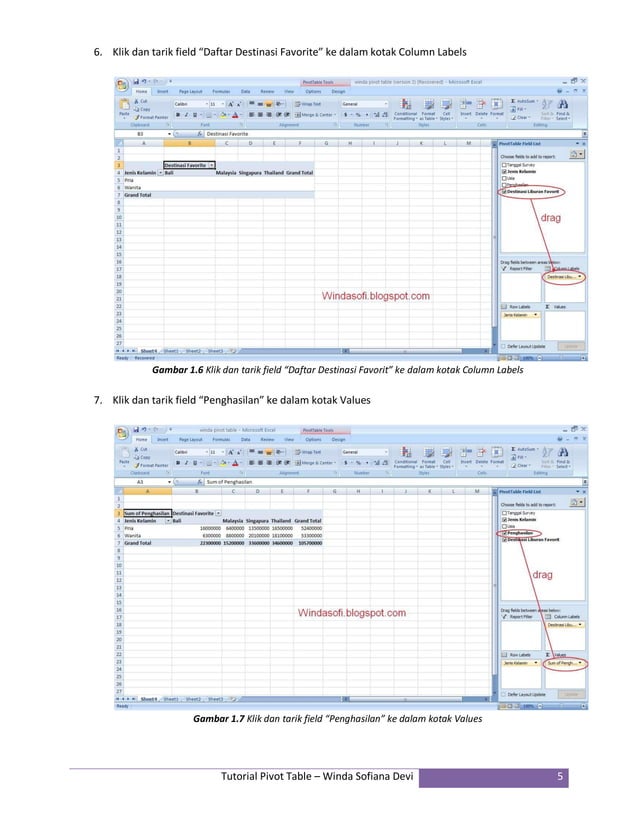 Tutorial pivot table | PDF