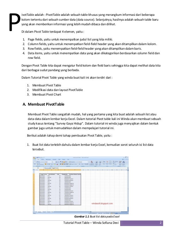 Tutorial Pivot Table tutorial-pivot-table
