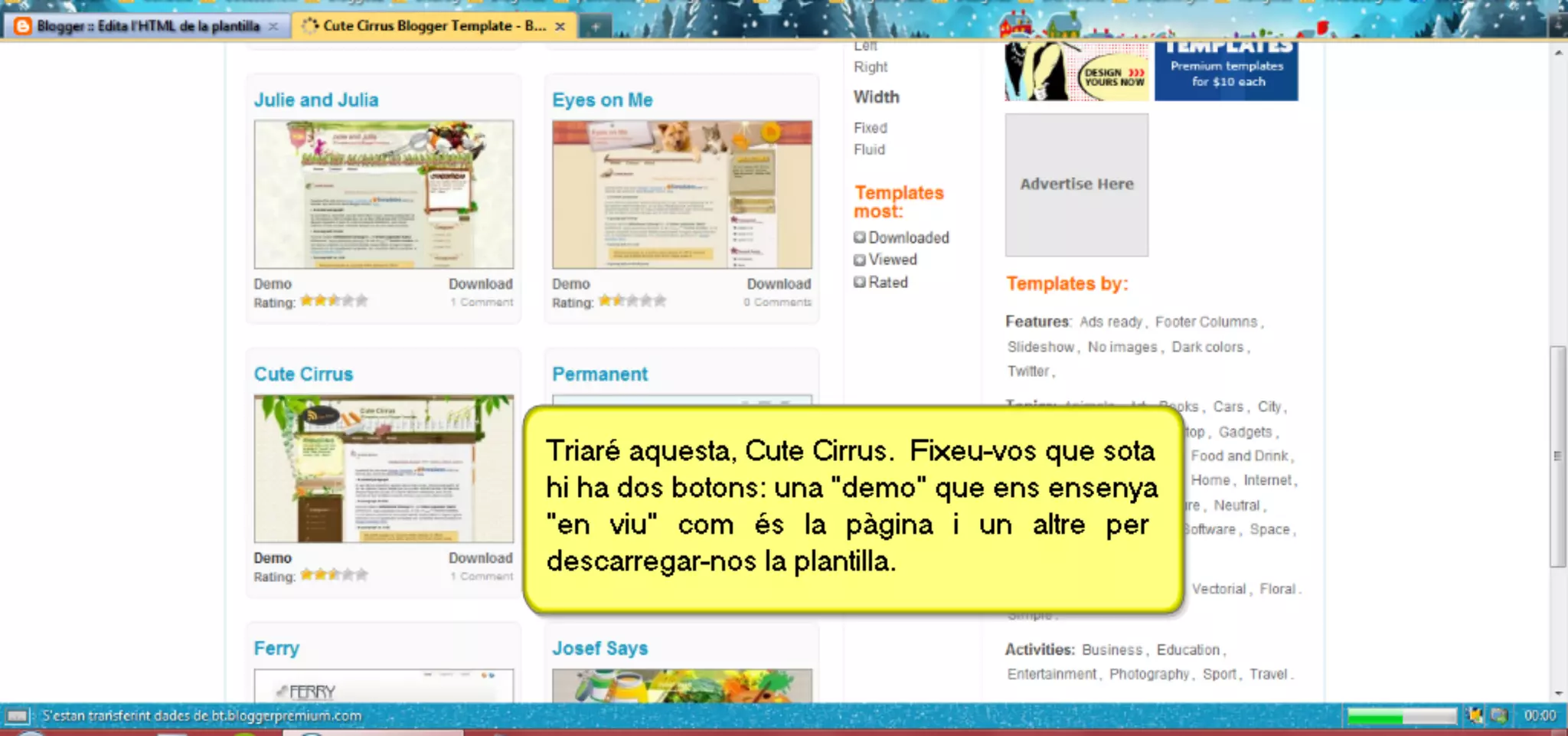 Tutorial plantilla blogger | PDF