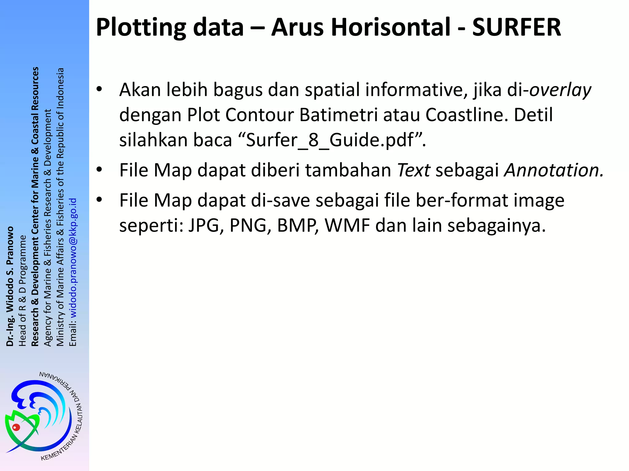 Tutorial Plot Data Arus dari ADCP | PPTX