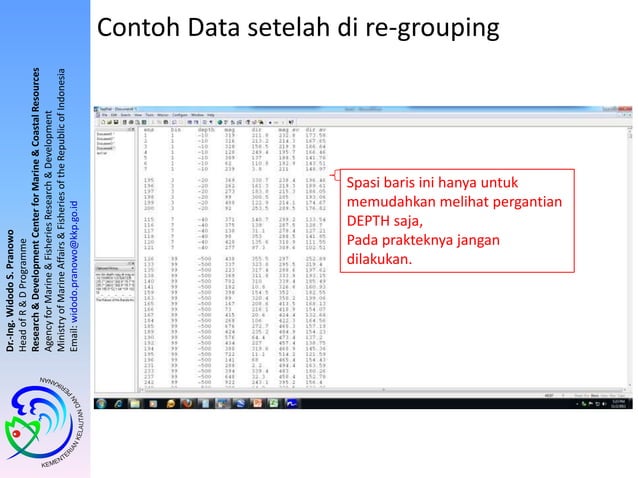 Tutorial Plot Data Arus dari ADCP | PPTX