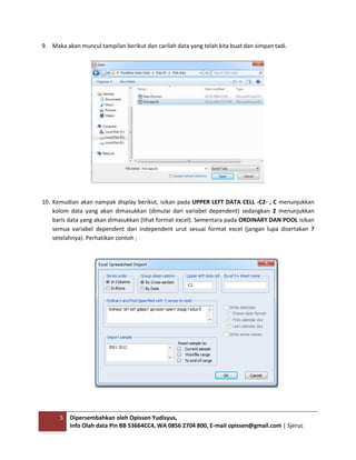 Tutorial pool data dengan eviews | PDF