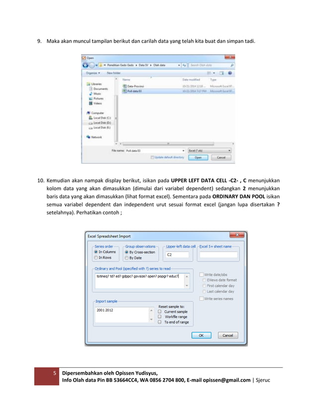 Tutorial Pool Data Dengan Eviews Pdf