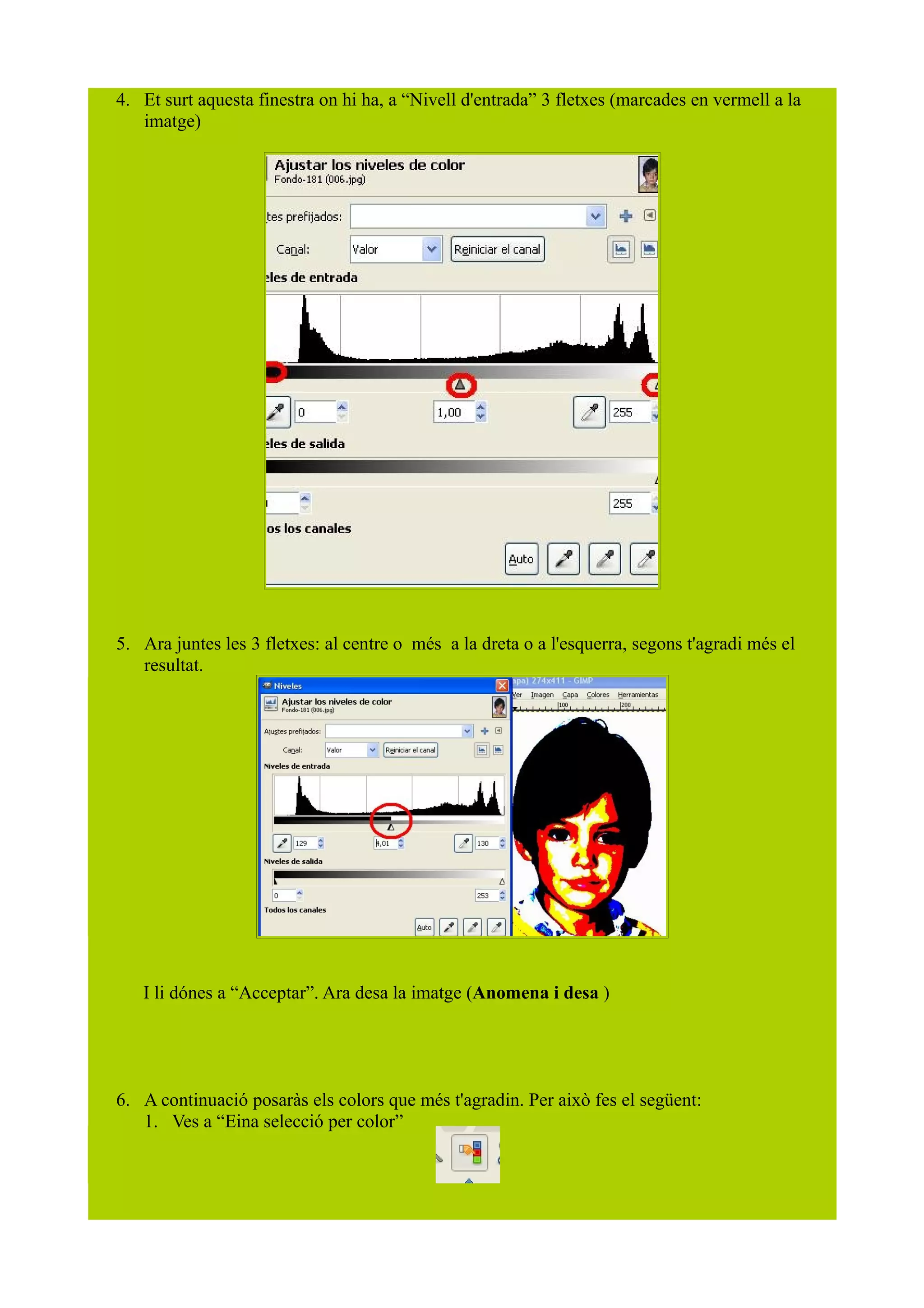 Tutorial PopArt amb el Gimp | PDF