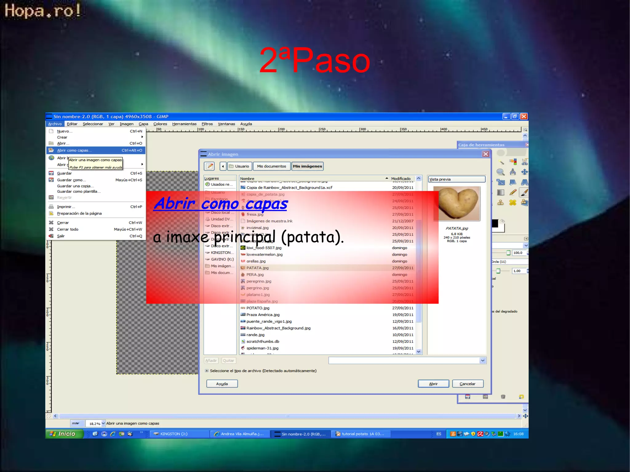 Tutorial potato | ODP