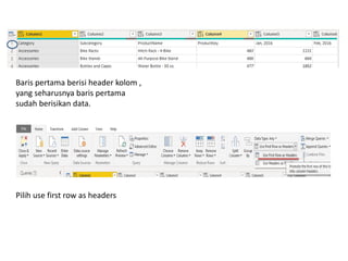 Tutorial power bi (bahasa) | PPTX