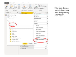 Tutorial power bi (bahasa) | PPTX