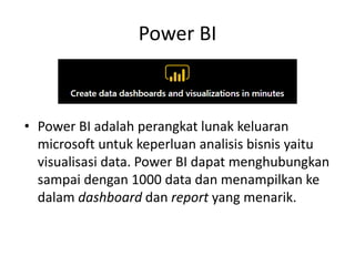 Tutorial power bi (bahasa) | PPTX