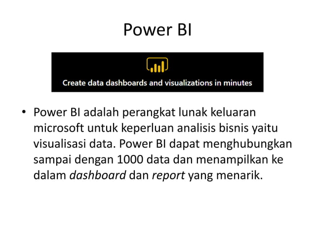 Tutorial power bi (bahasa) | PPTX