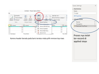 Tutorial power bi (bahasa) | PPTX