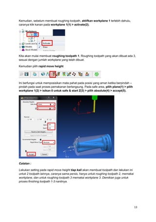 Tutorial powermill cnc 4 axis | PDF