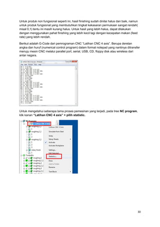 Tutorial powermill cnc 4 axis | PDF