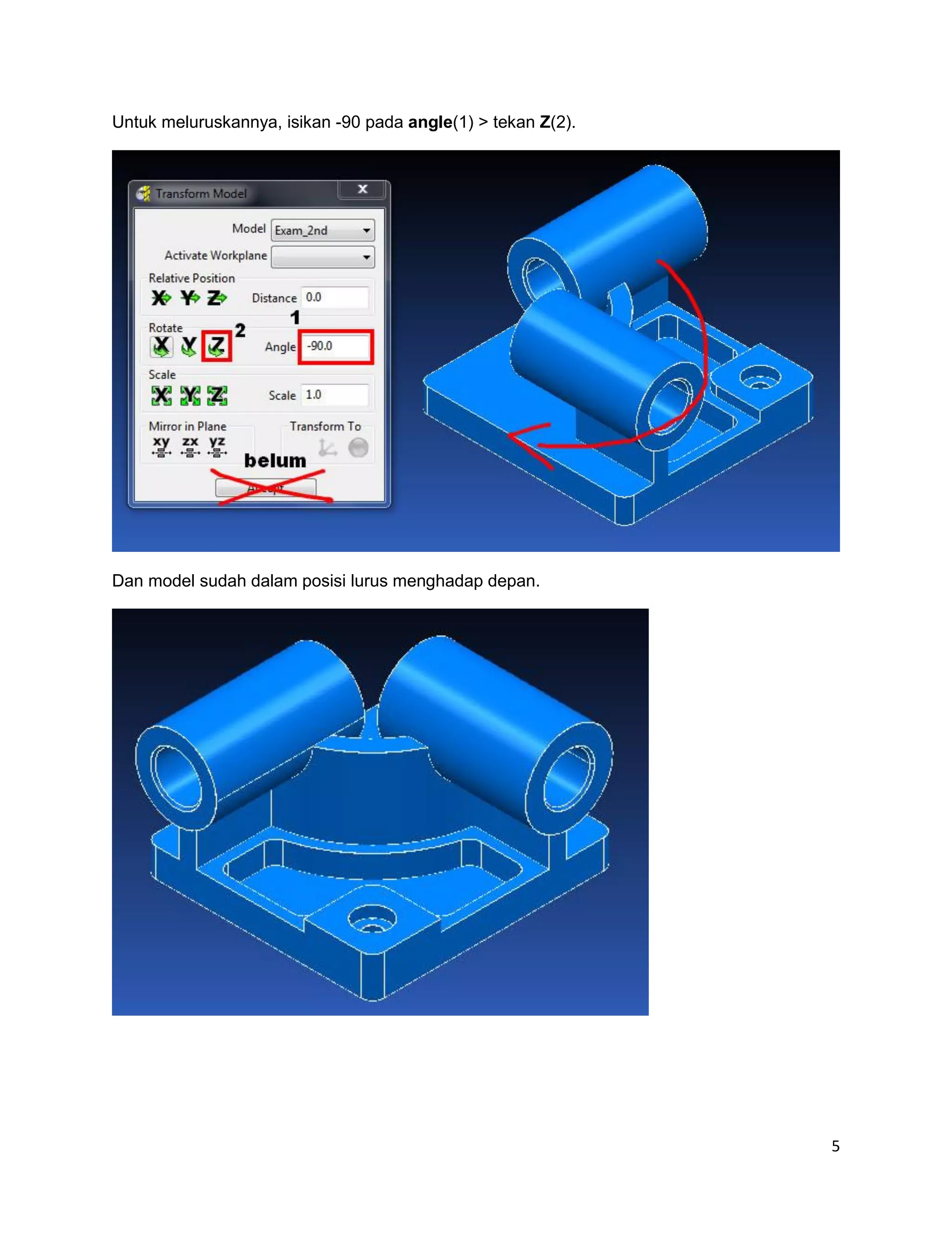 Tutorial powermill ; transform model | PDF
