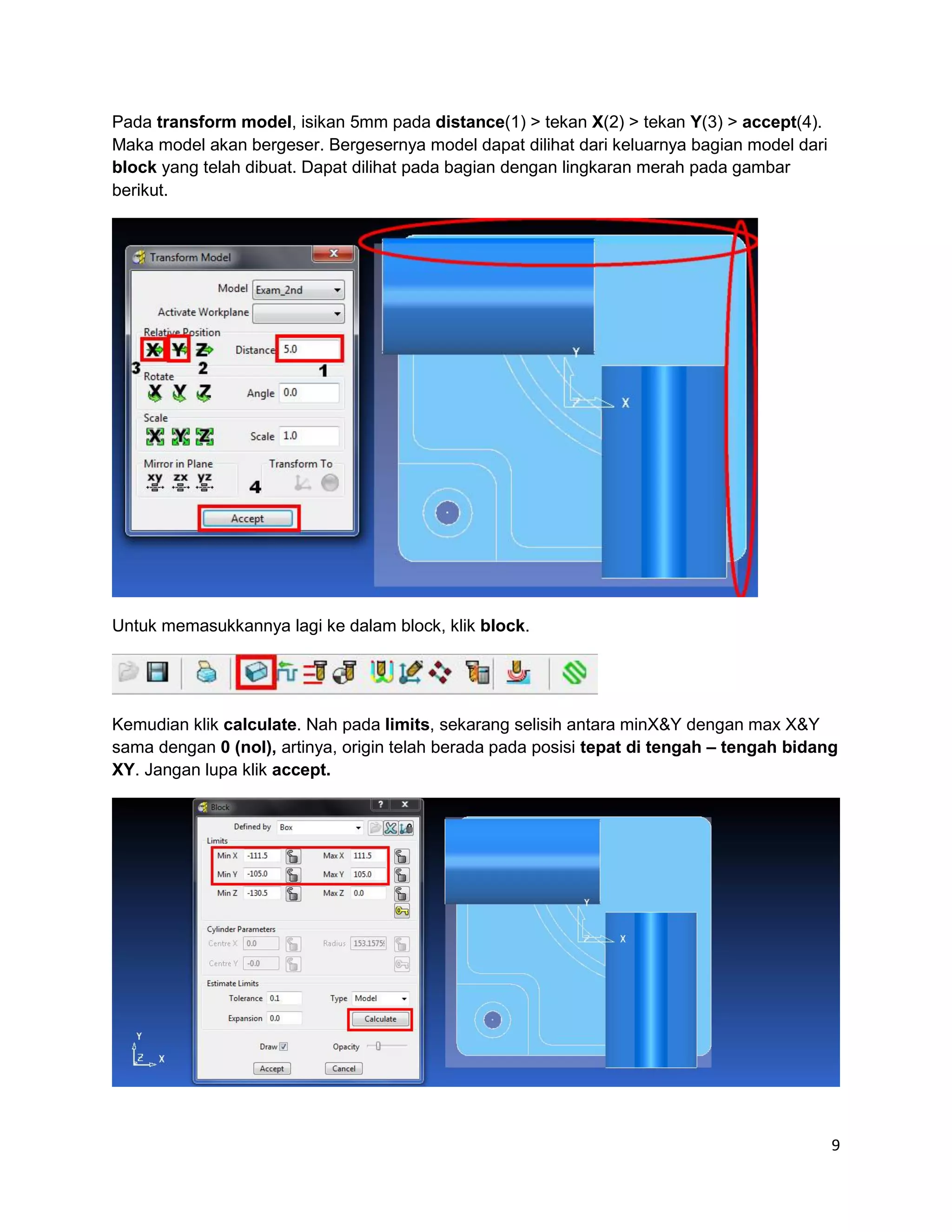 Tutorial powermill ; transform model | PDF