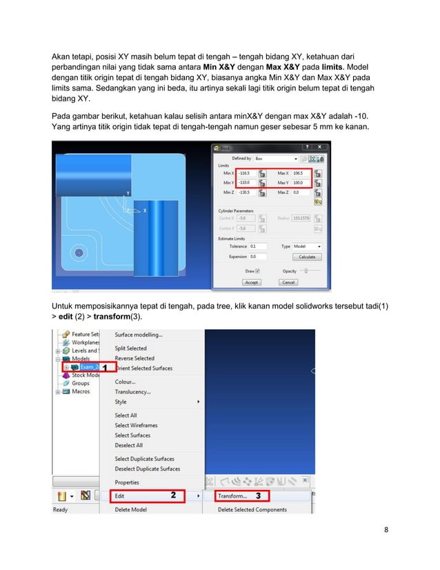 Tutorial powermill ; transform model | PDF