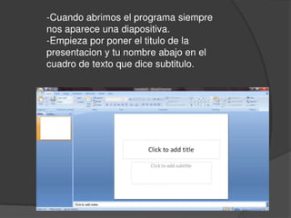 Tutorial power point | PDF