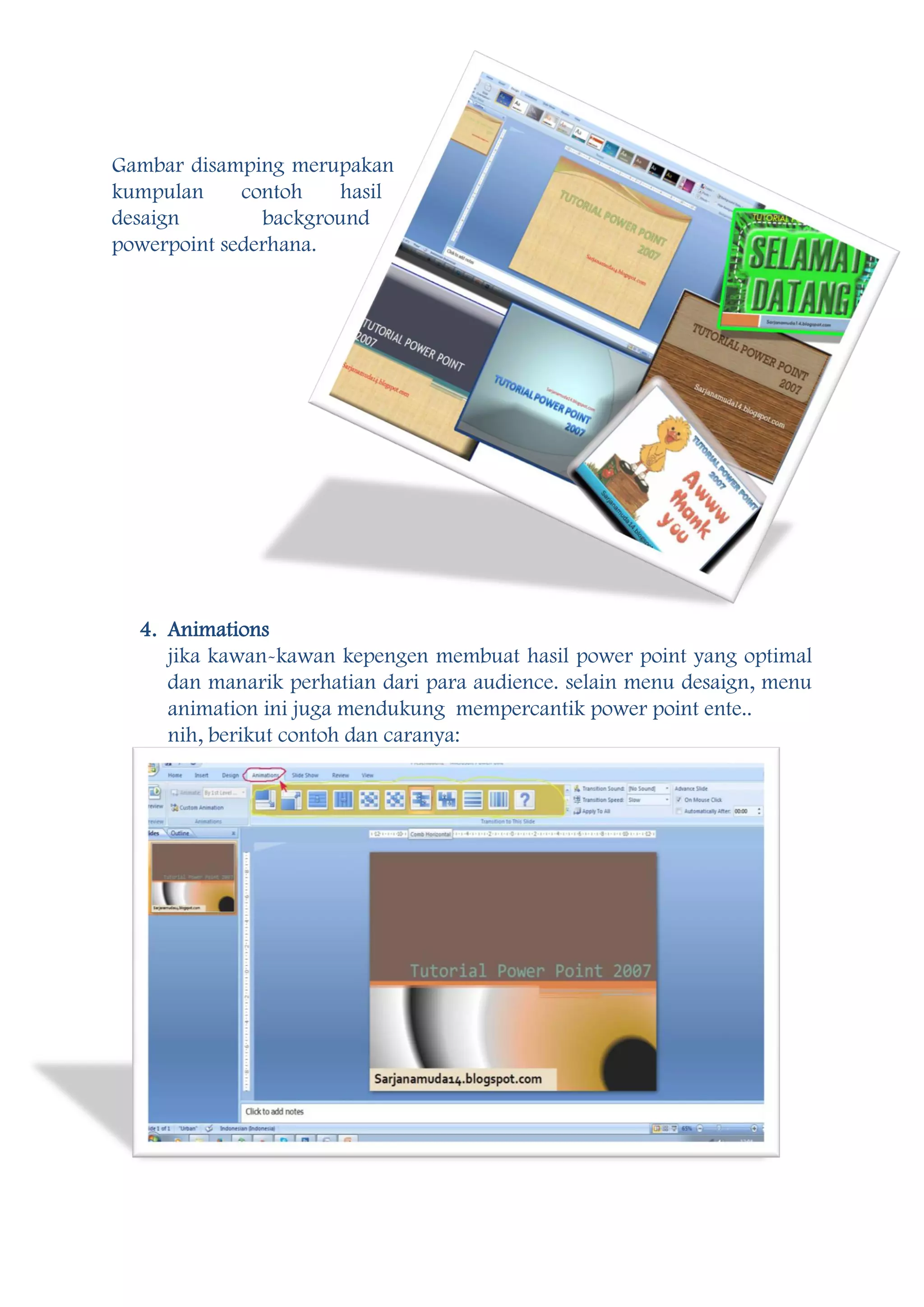 Tutorial p ower point 2007 | PDF