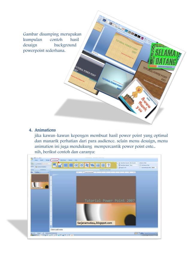 Tutorial p ower point 2007 | PDF
