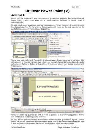 Tutorial Power Point V | DOC