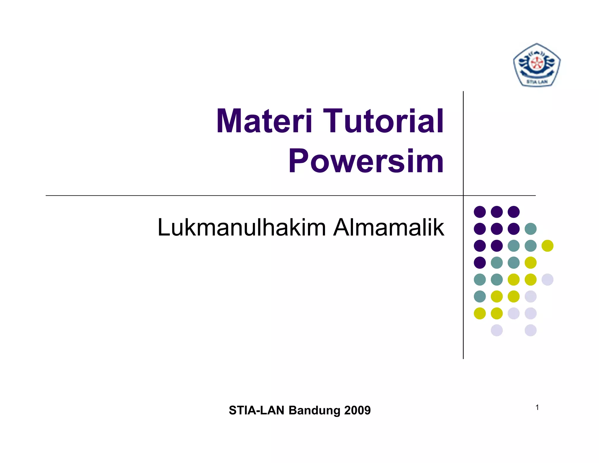 Tutorial Powersim Ppt