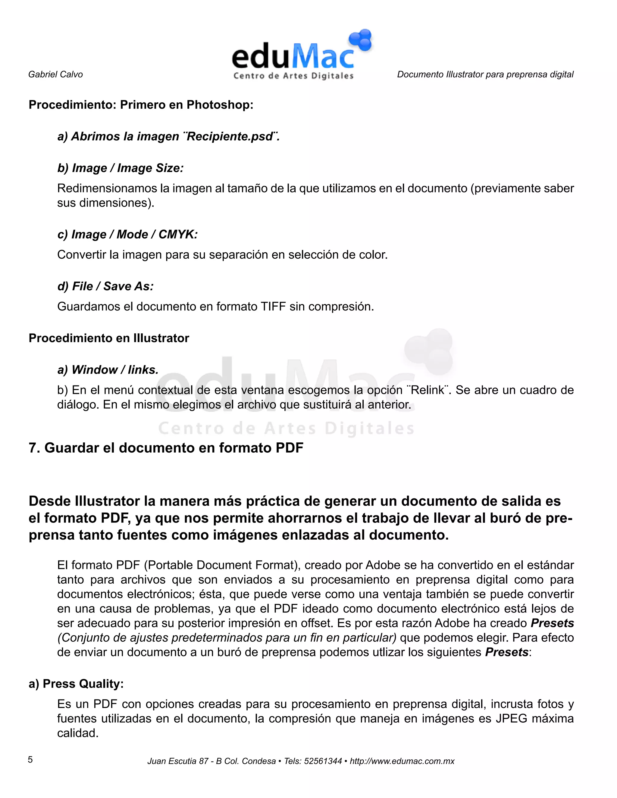 Tutorial preprensa illustrator | PDF