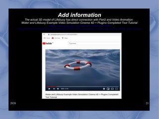 Tutorial presentation. Creating 3D Lifebuoy with Cinema 4D. Part 1: Simple Variant | PDF