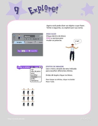 Tutorial primeiros passos do Scratch | PDF