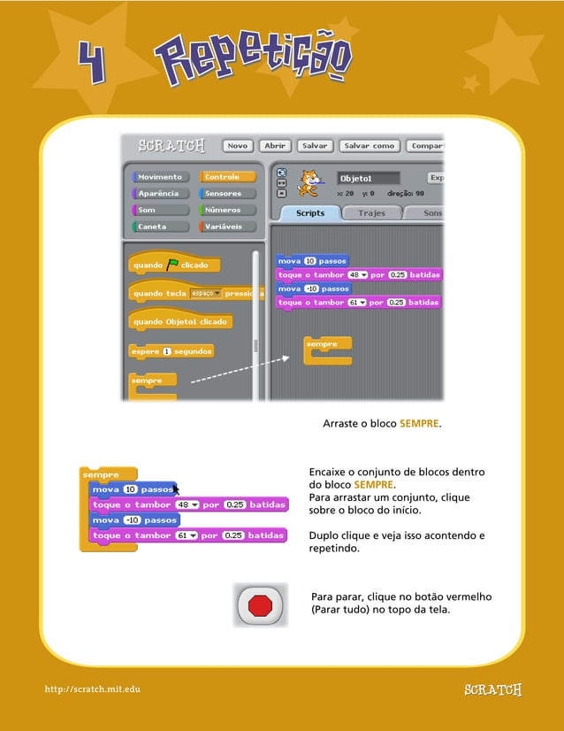 Tutorial primeiros passos do Scratch | PDF