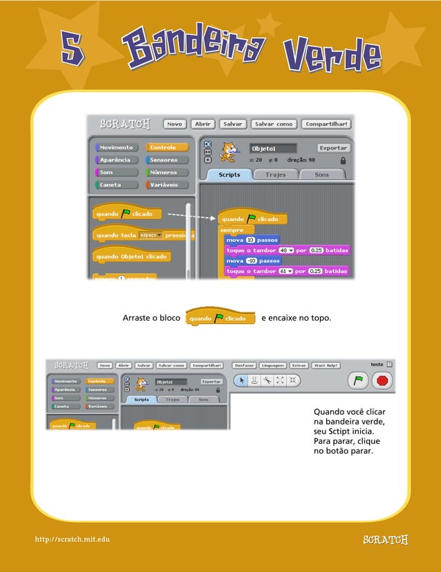Tutorial primeiros passos do Scratch | PDF