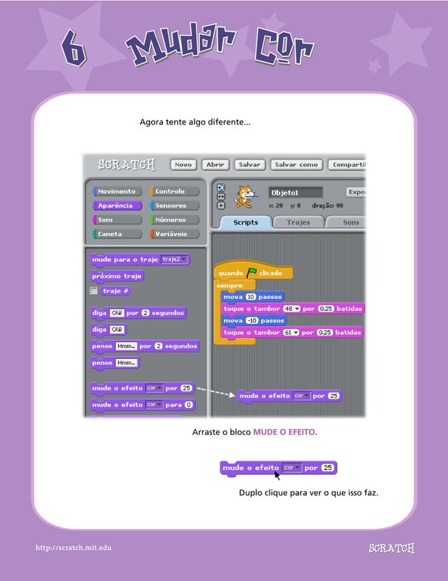Tutorial primeiros passos do Scratch | PDF