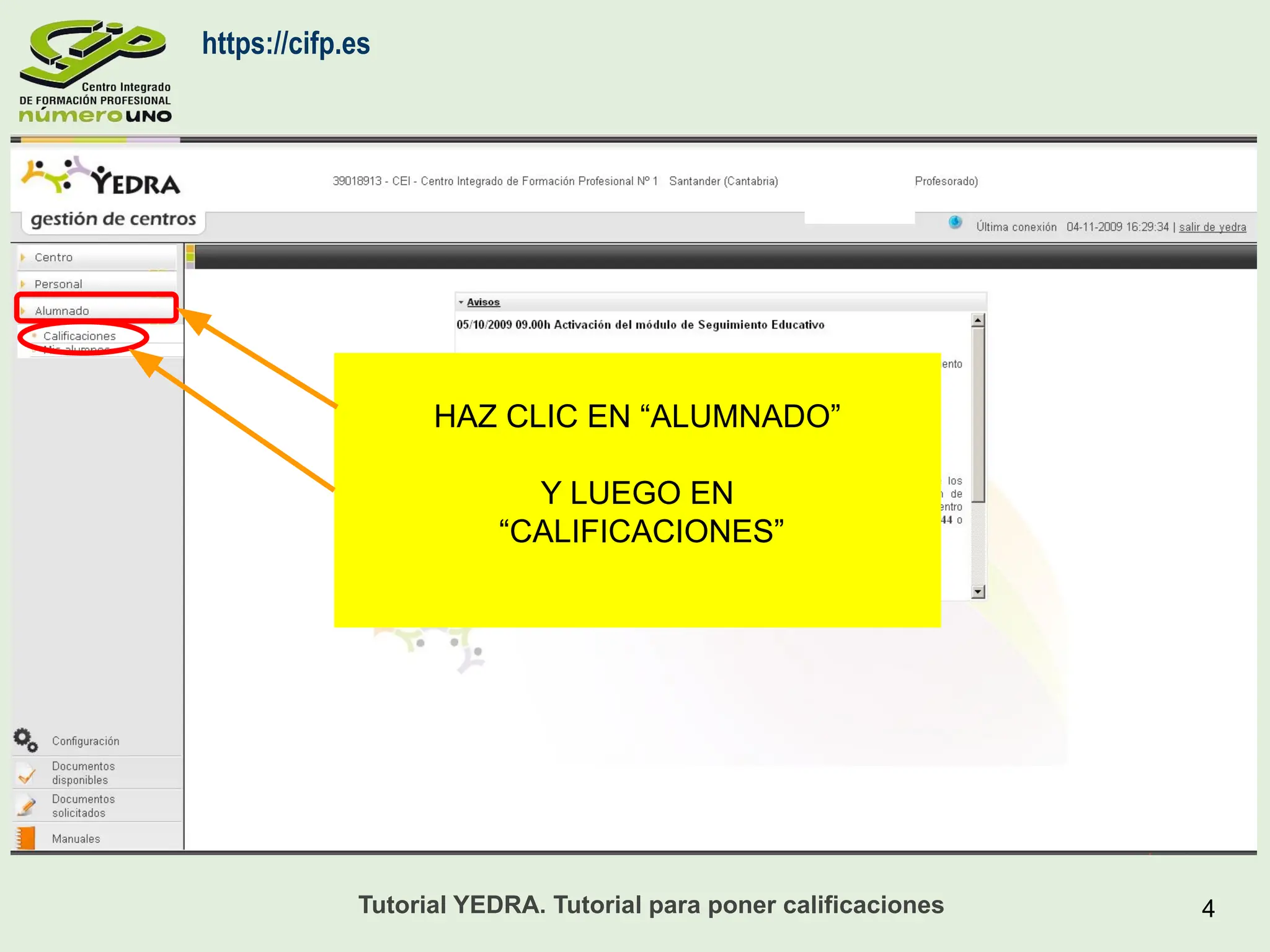 tutorial profesorado YEDRA - Poner calificaciones.pdf