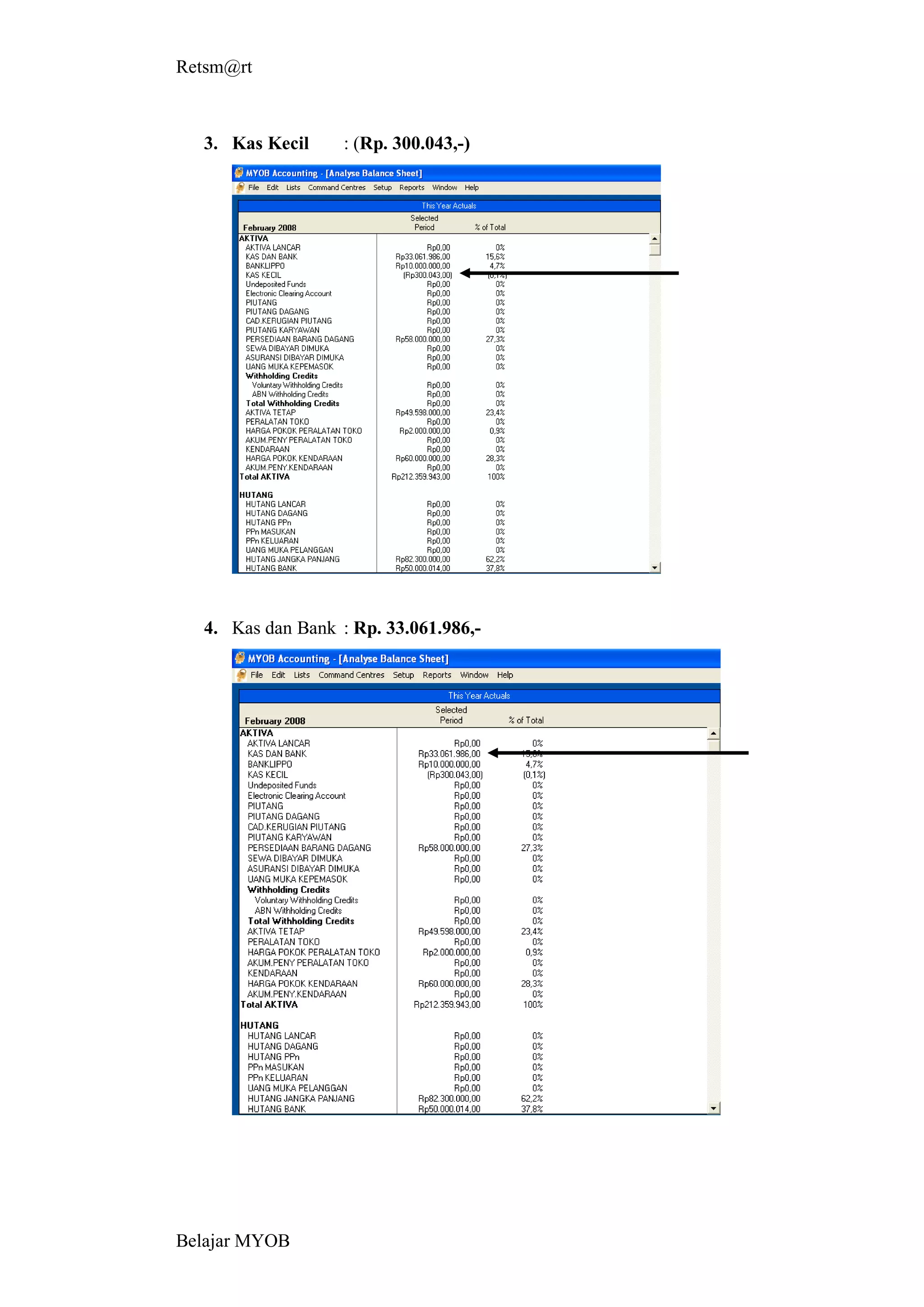 Tutorial program myob accounting | PDF