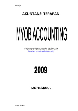 Tutorial program myob accounting | PDF