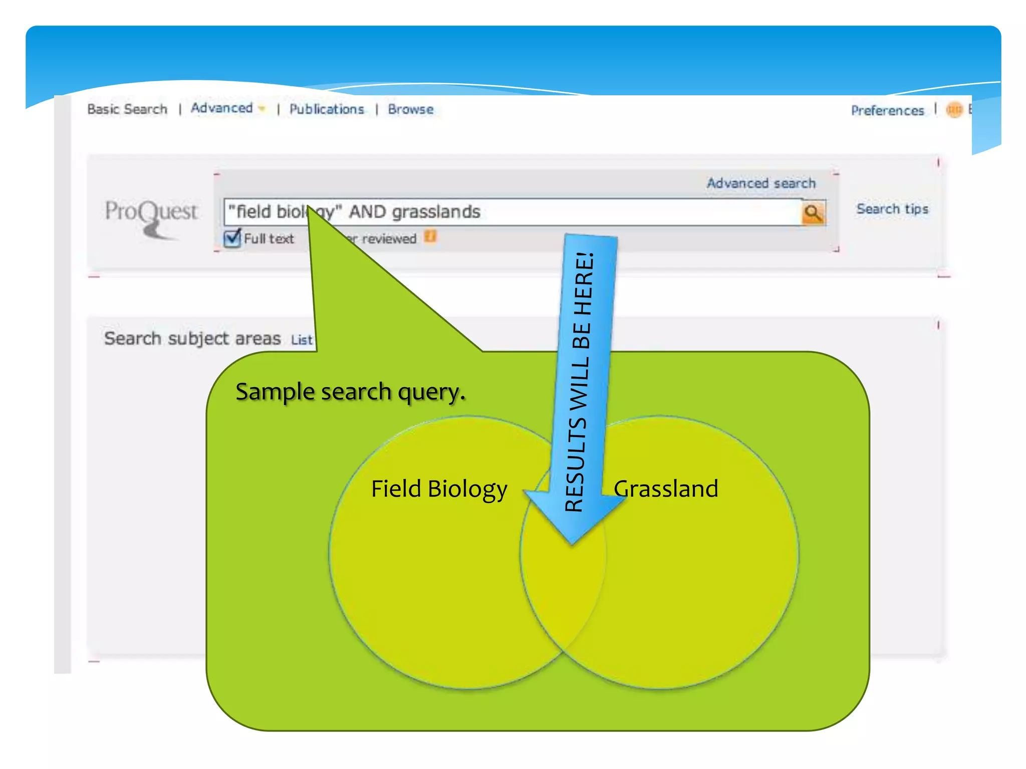 ProQuest Tutorial-searching and filtering | PPT