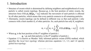 Tutorial on particle swarm optimization | PPT
