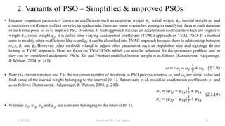 Tutorial on particle swarm optimization | PPTX
