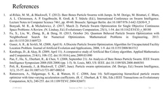 Tutorial on particle swarm optimization | PPT