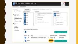 Tutorial Publons - Web of Science | PDF