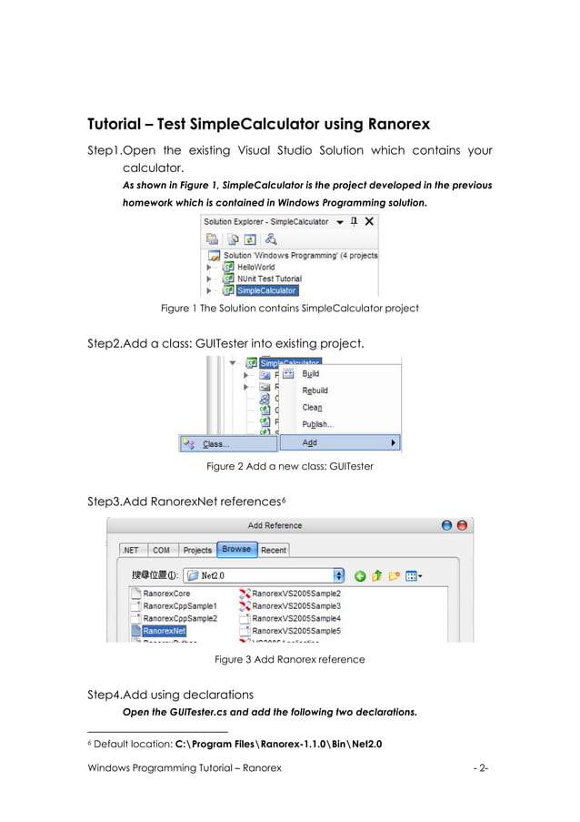Tutorial ranorex | PDF | Programming Languages | Computing