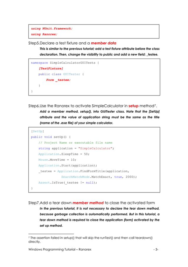 Tutorial ranorex | PDF | Programming Languages | Computing