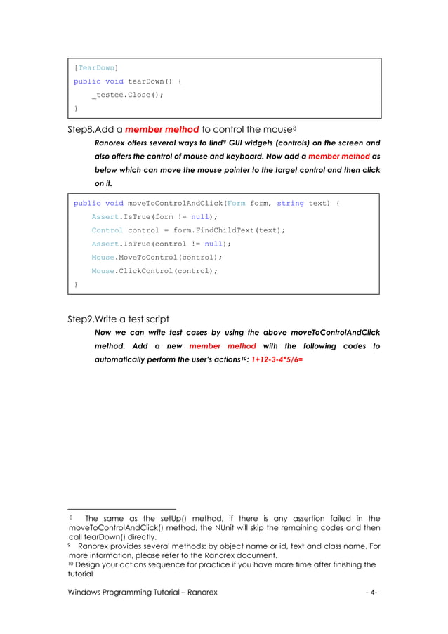 Tutorial ranorex | PDF | Programming Languages | Computing