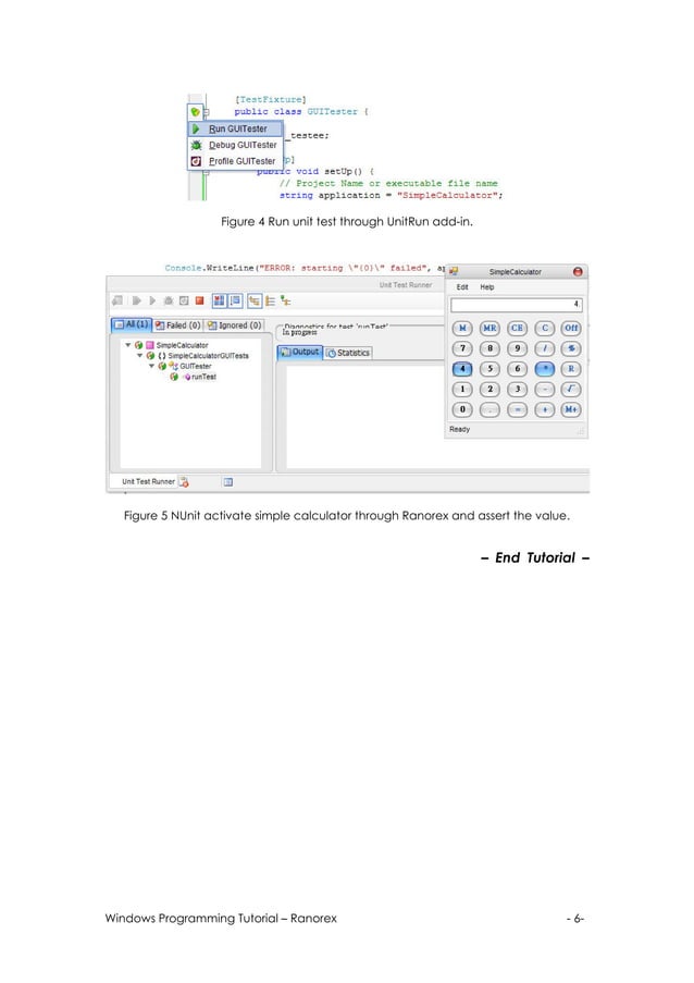 Tutorial ranorex | PDF | Programming Languages | Computing