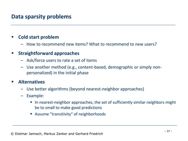 Tutorial recommender systems | PPT