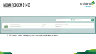 Tutorial Redeem Ada Poin_2023 adago poin | PDF