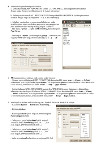 Tutorial reference membuat daftar isi otomatis pada LibreOffice Writer | PDF