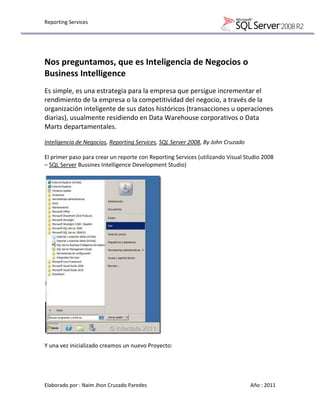 Tutorial reporting services 2008 r2 - Basico | PDF
