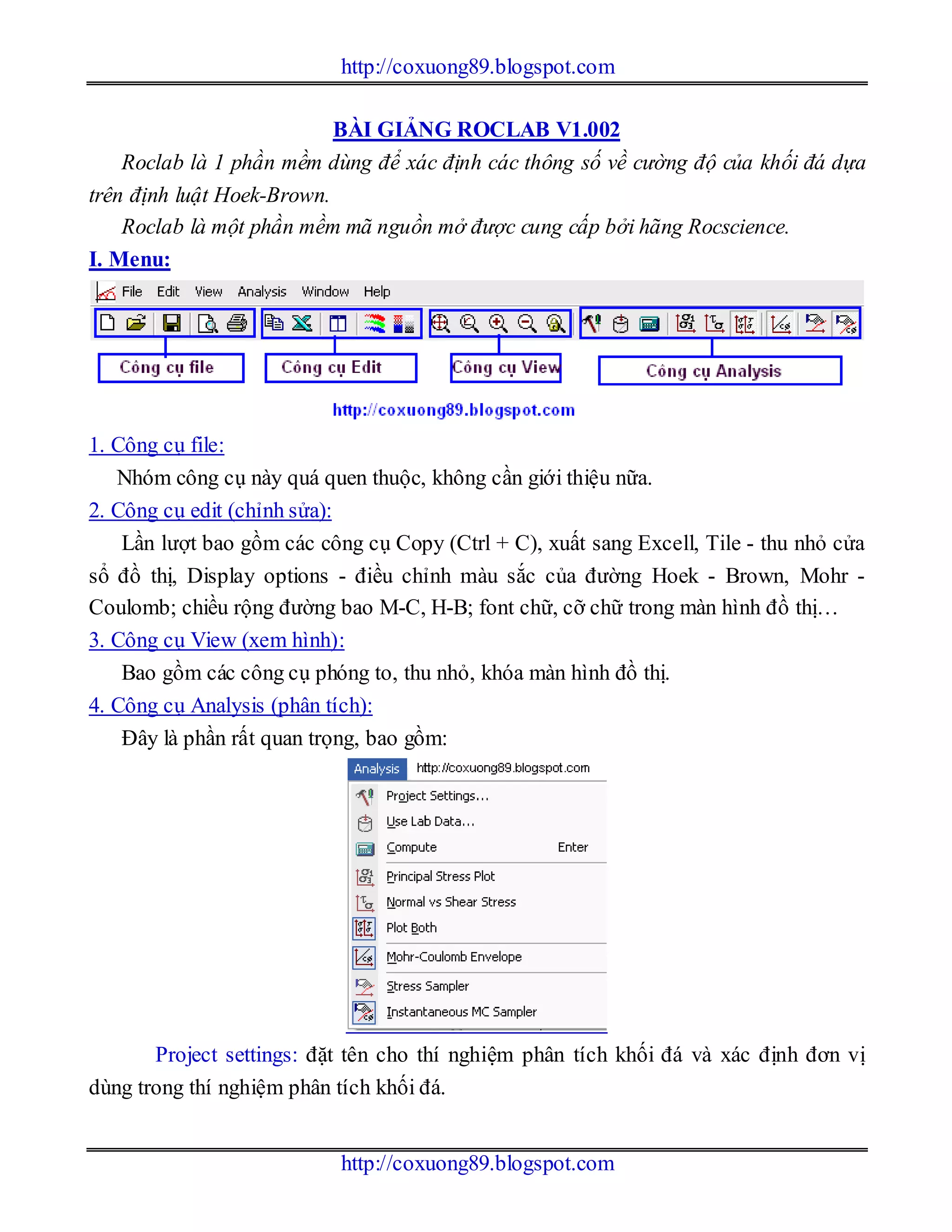 Tutorial roclab v1002 | PDF