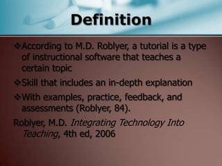 Tutorials | Ppt