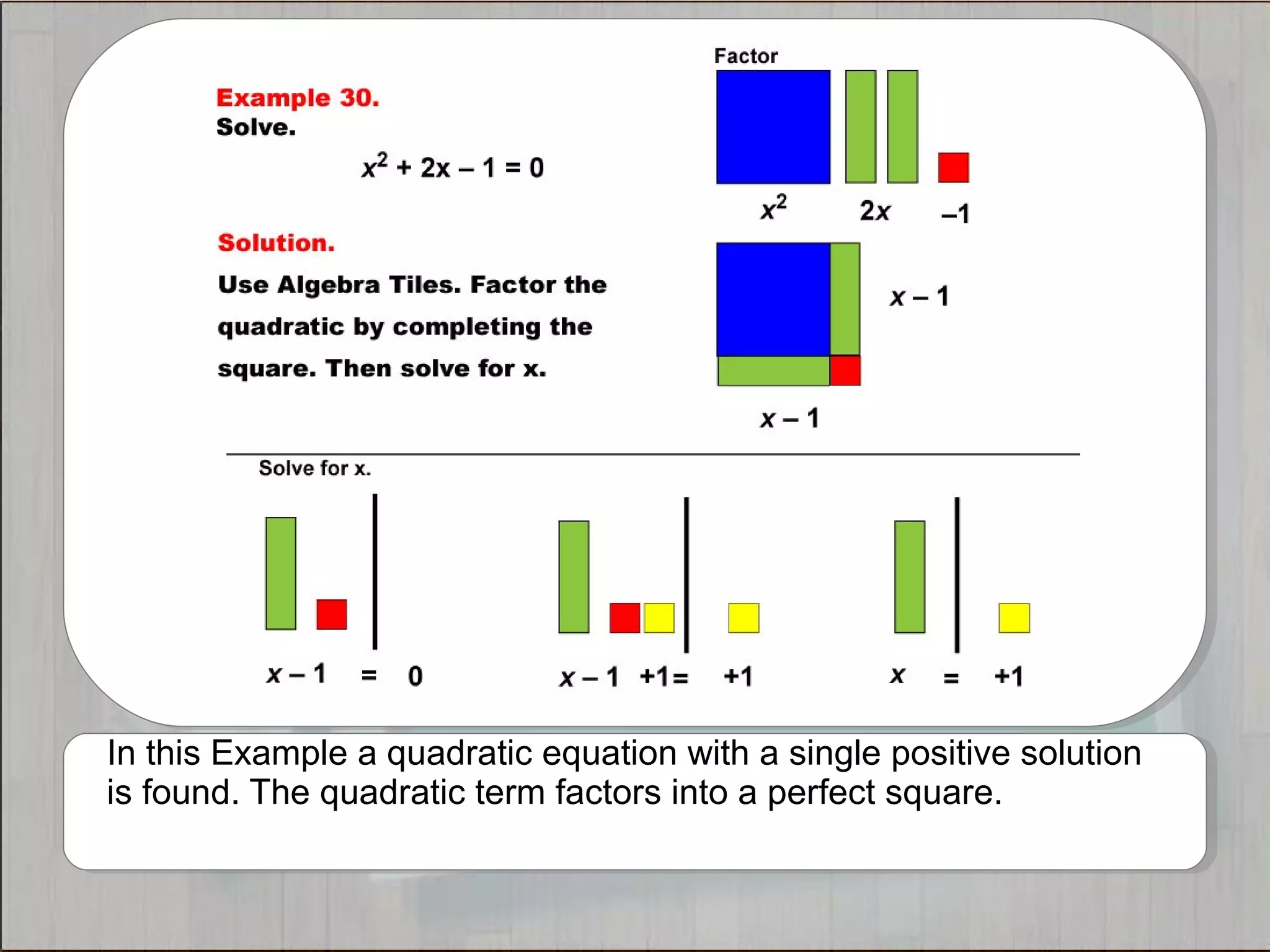 Tutorials--Algebra Tiles | PPT
